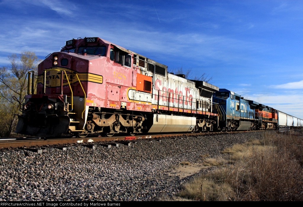 I believe BNSF 928 is headed for OKC via the Red Rock Sub